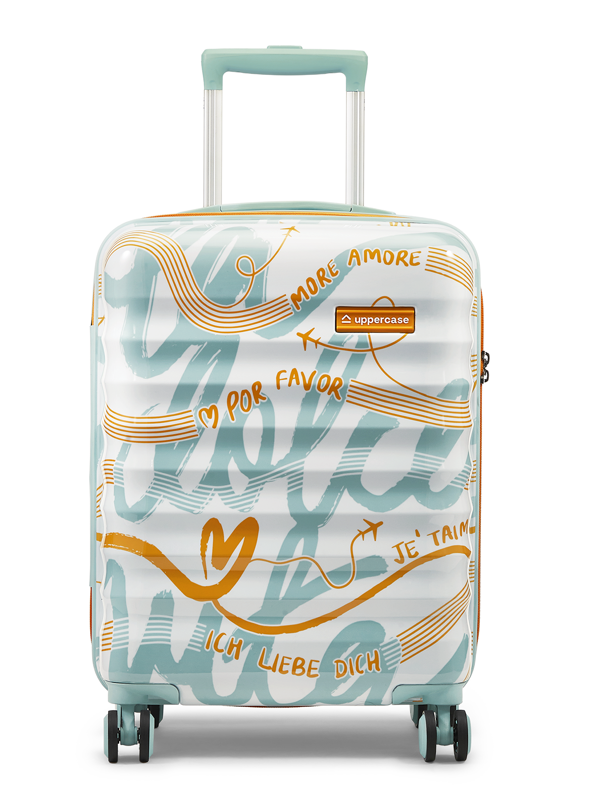 Buy Bullet Silver Medium Trolley Suitcase | uppercase