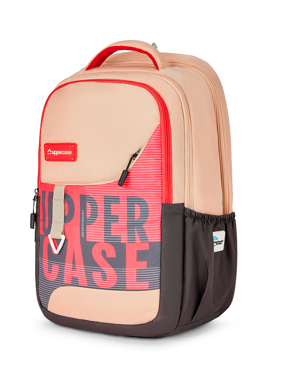 Vibe 03 School Backpack Beige