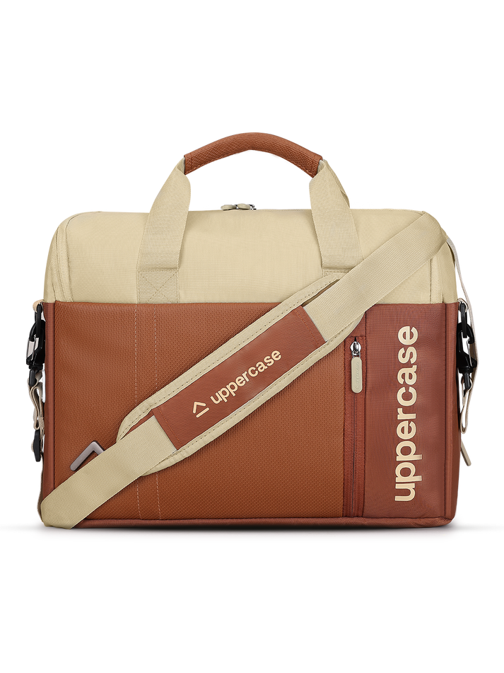 Shop Omega 02 Tan Laptop Messenger Bag Online