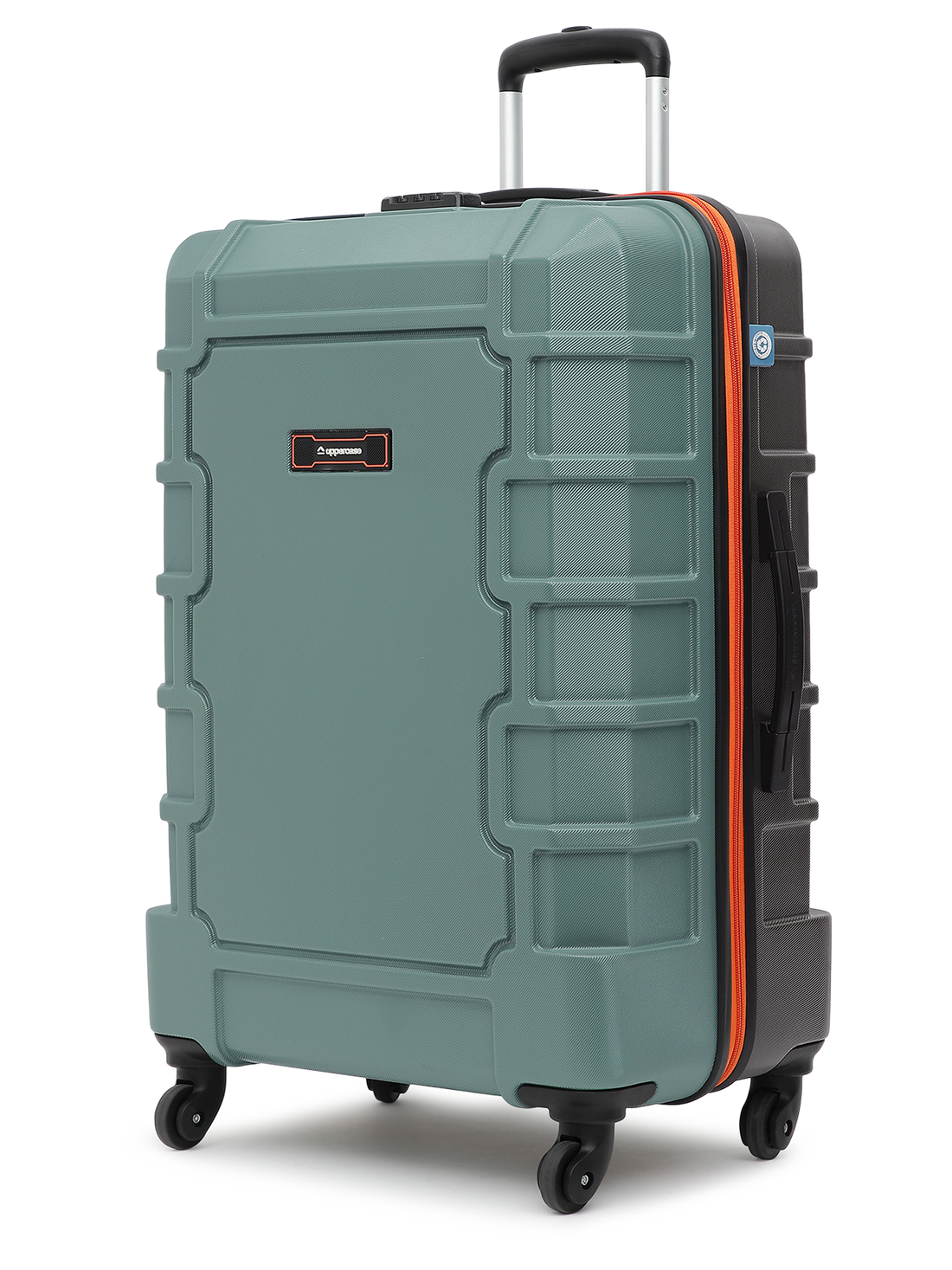 Arbor Green Medium Hard Luggage Tough Shell Trolley
