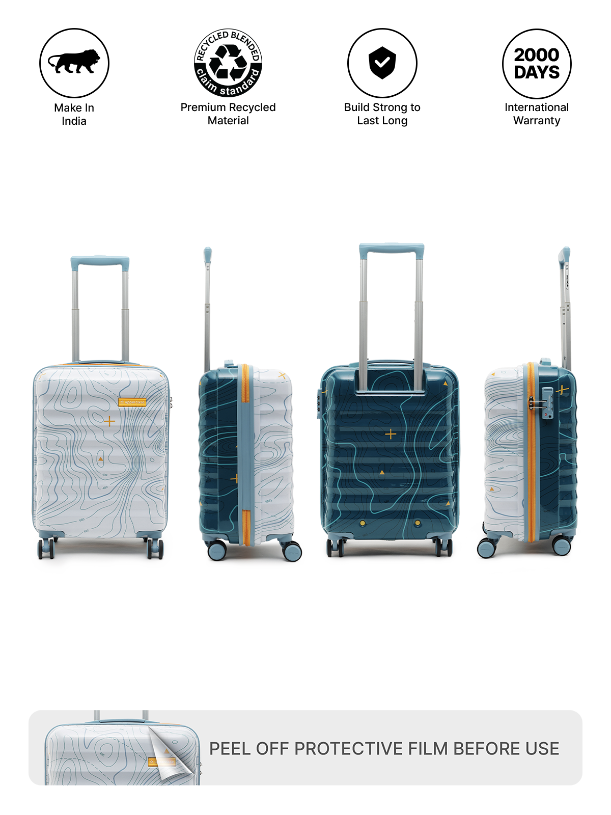 Hardside Luggage | Travel Suitcase for Men - uppercase