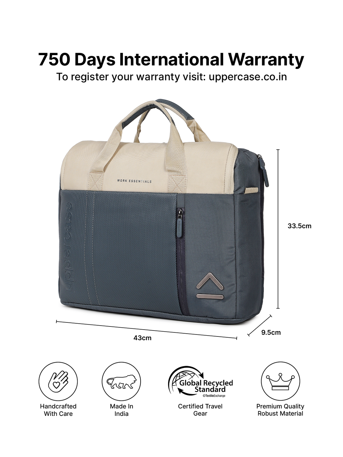 Buy Omega 02 Steel Blue Messenger Bag Online | uppercase