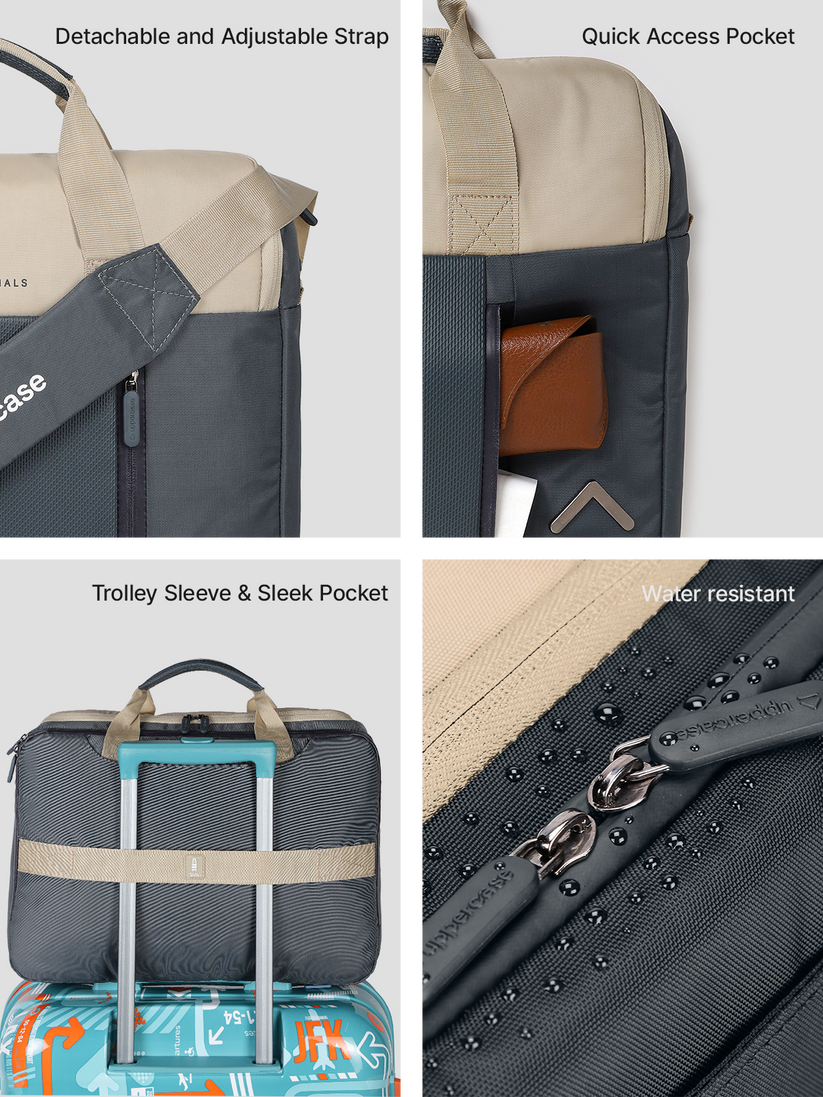 Buy Omega 02 Steel Blue Messenger Bag Online | uppercase