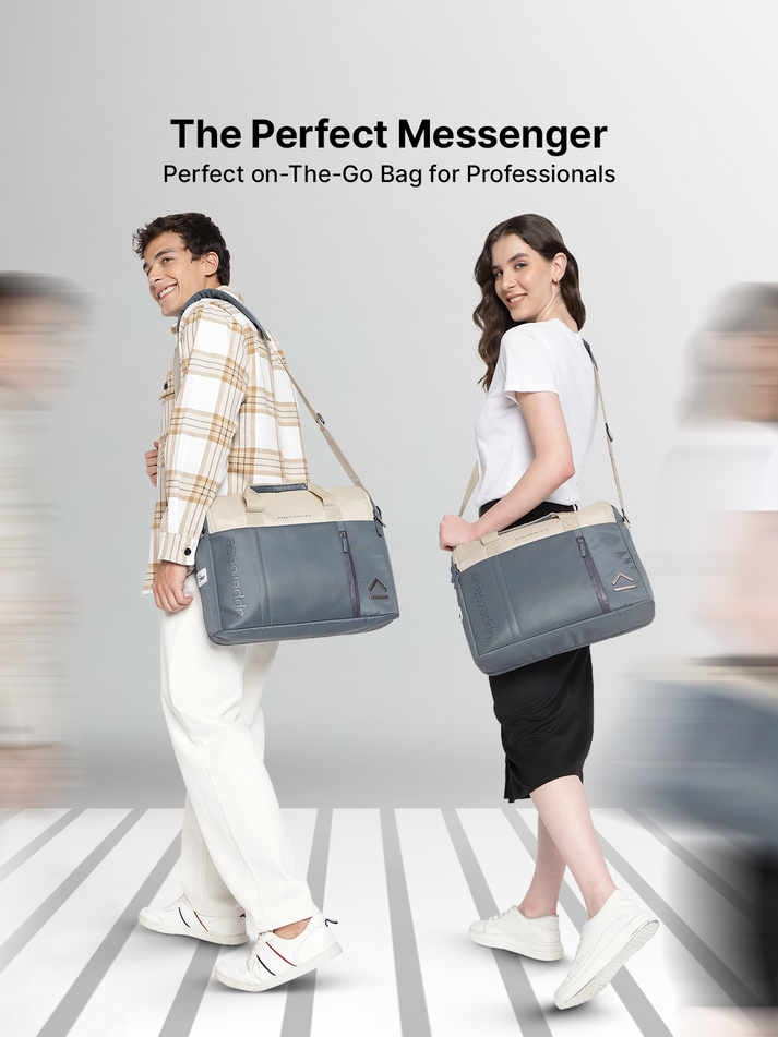 Buy Omega 02 Steel Blue Messenger Bag Online | uppercase