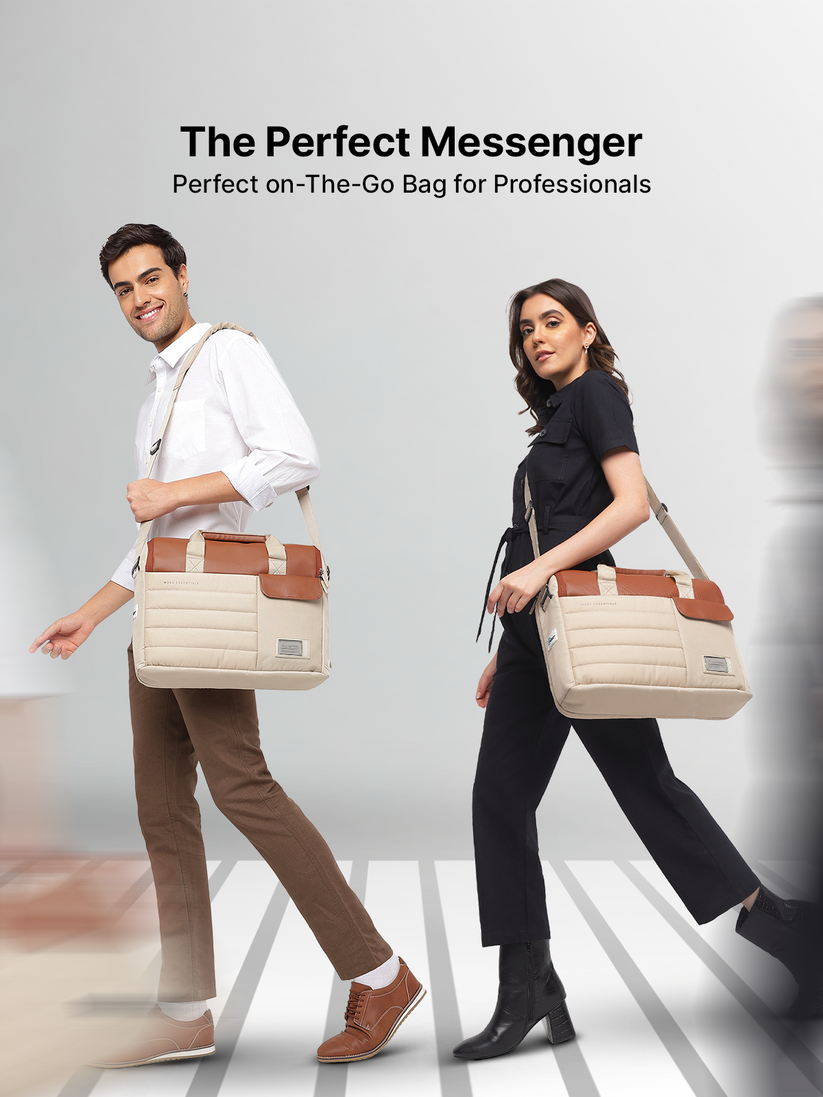Shop Omega 03 Beige Messenger Bag Online | uppercase