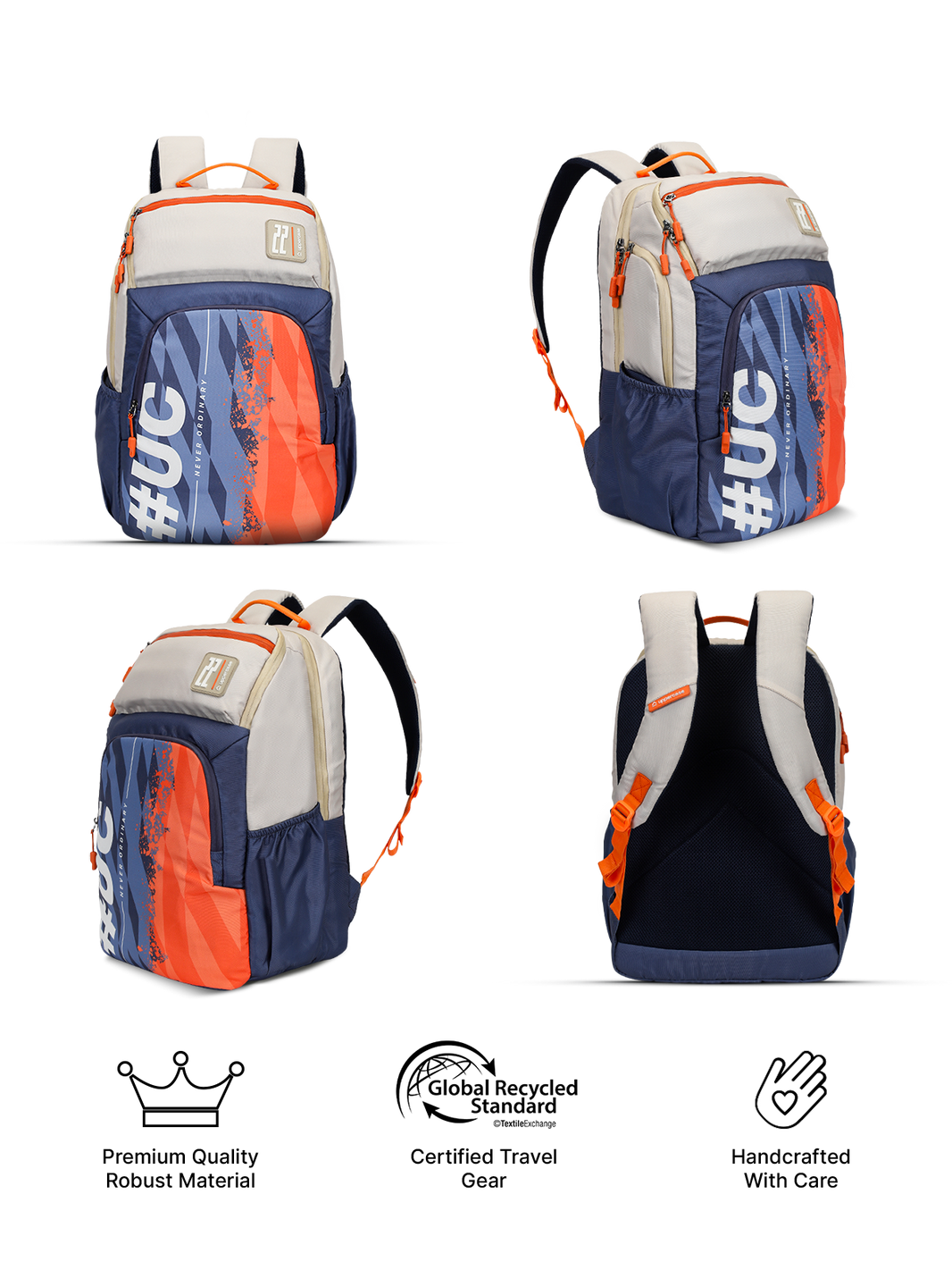 Buy Campus 04 2024 Blue Beige Backpack Online | uppercase