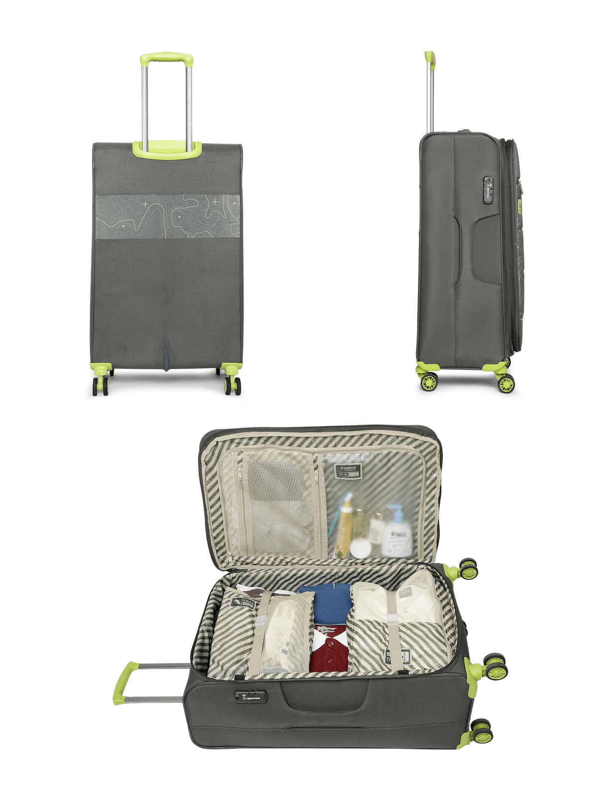 Large Size Soft Luggage Trolley - uppercase