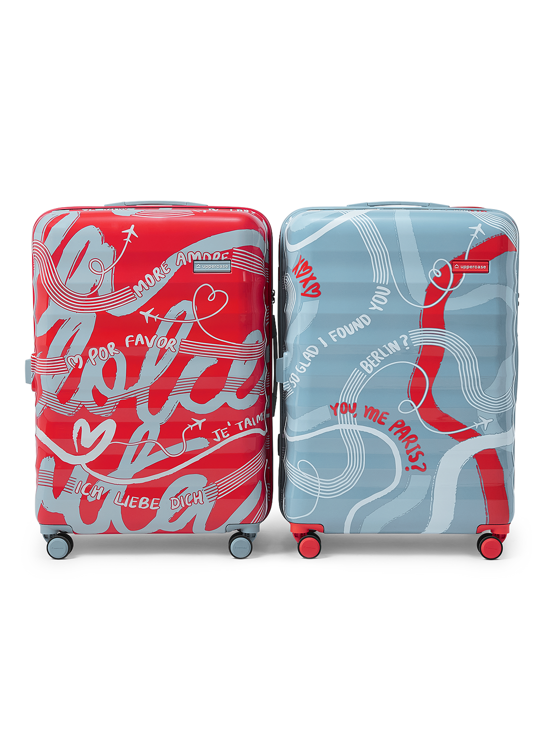 Serendipity Coral & Aqua Set of 2 Large Trolley