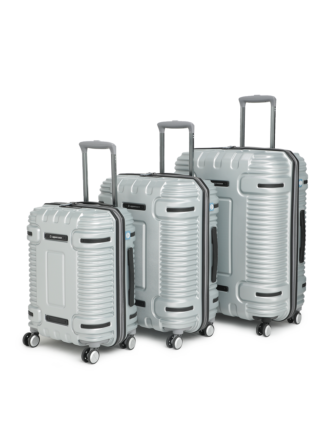 Shop Ridge Silver Set of 3 Trolley Luggage